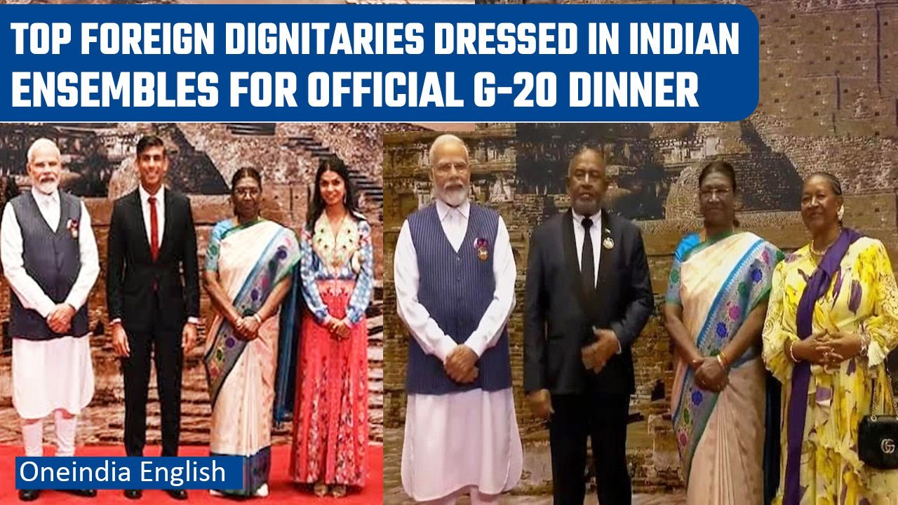 G20: International delegates embrace Indian attire for the official ...