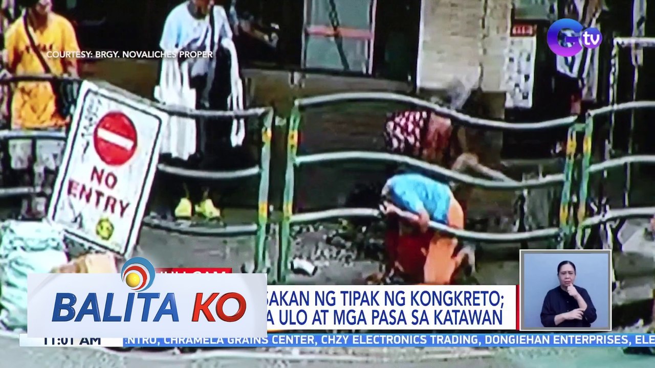 Babae, nabagsakan ng tipak ng kongkreto; nagkasugat sa ulo at mga pasa ...