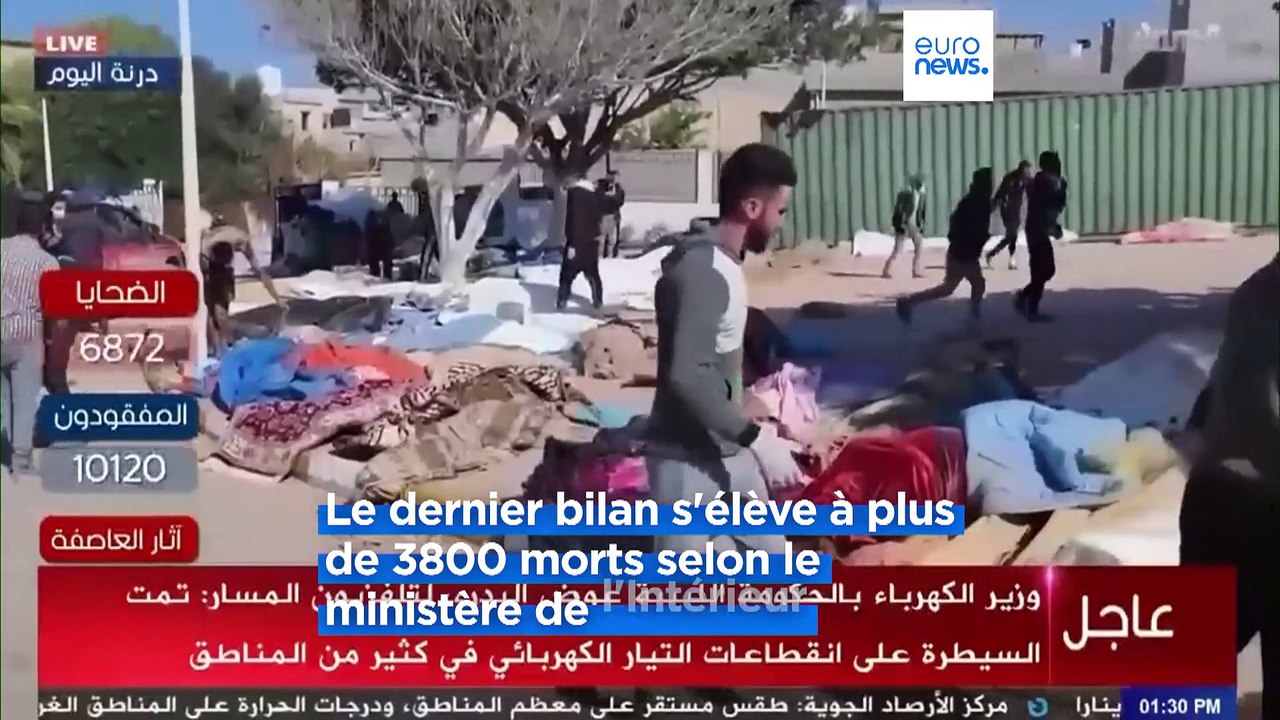 Plus de 3 800 morts en Libye après le passage du cyclone Daniel - Vidéo ...