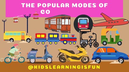 Transport, Vehicles by Kids, learning is fun - Dailymotion