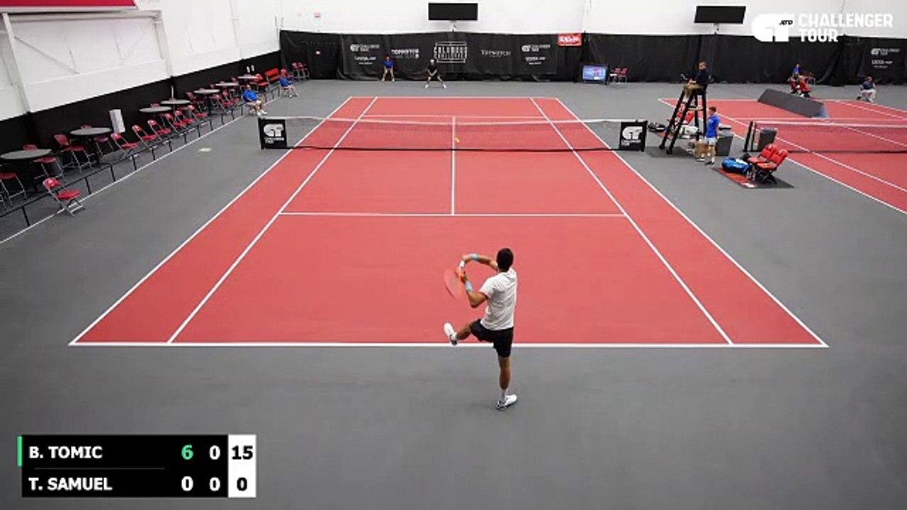 Columbus Challenger Court 1 [1] Bernard Tomic (AUS) vs [9] Toby Samuel ...