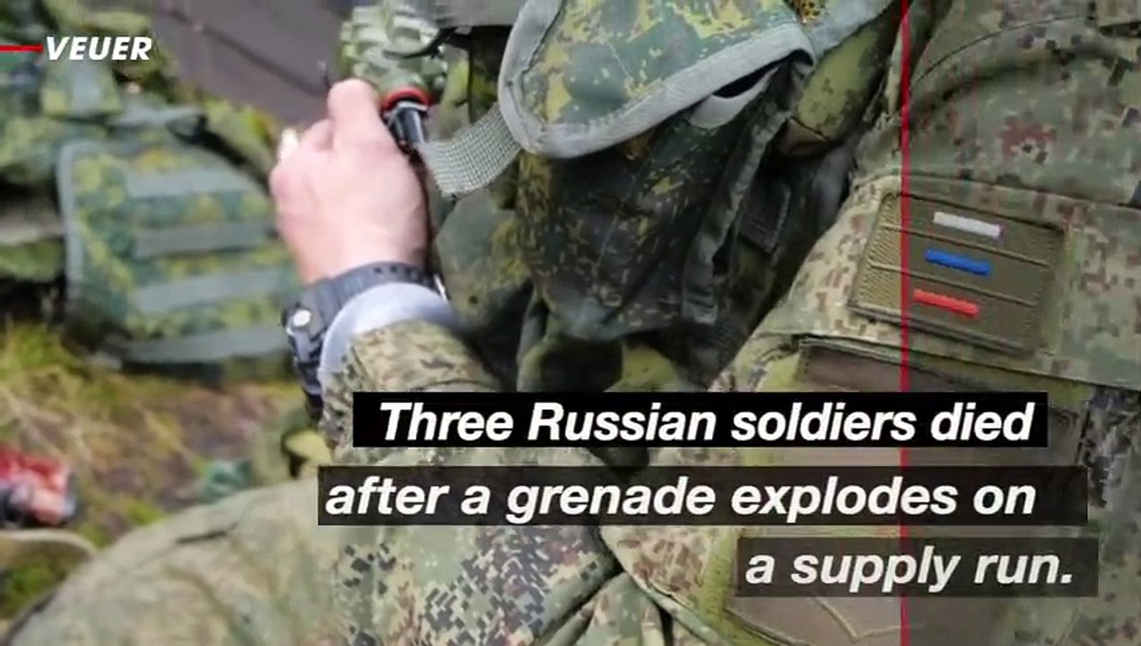 Three Russian Soldiers Dead After Grenade Accident - video Dailymotion