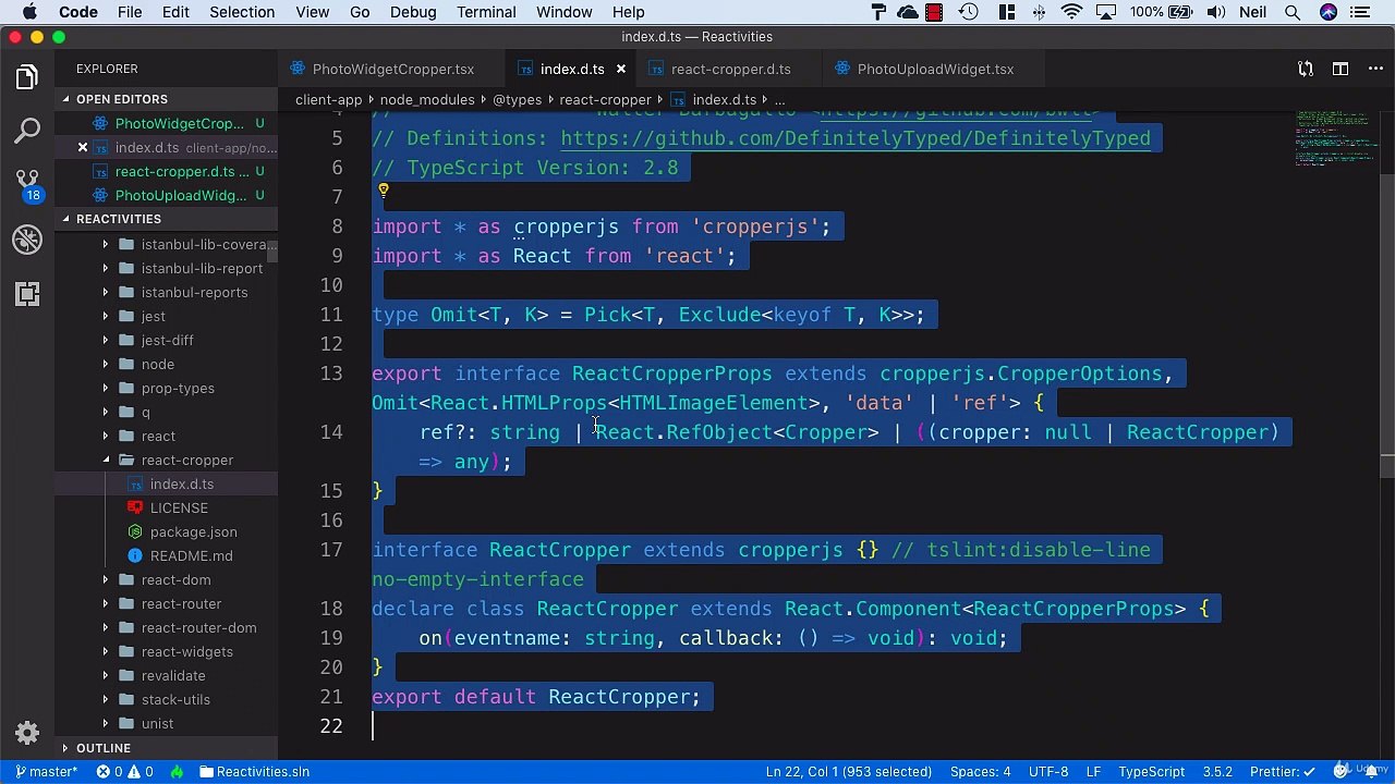 Photo Upload Part 2 - Client (Legacy) - React Cropper Part 2 - video Dailymotion