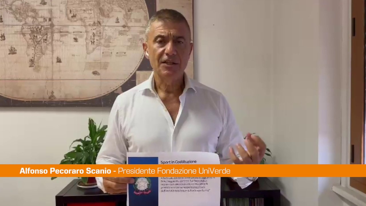 Pecoraro Scanio "Bene sport in Costituzione ma ora attuare ambiente ...