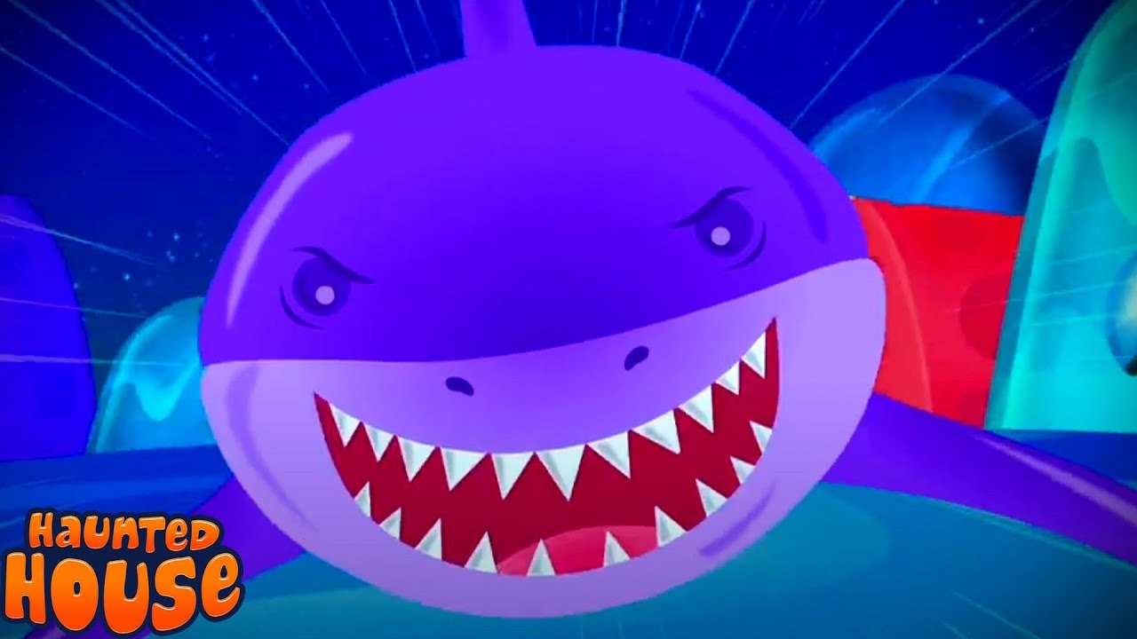 Scary Flying Shark, Baby Shark Song - Halloween Songs For Children ...