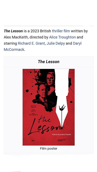 the lesson trailer | the lesson 2023 | the lesson movie - video Dailymotion