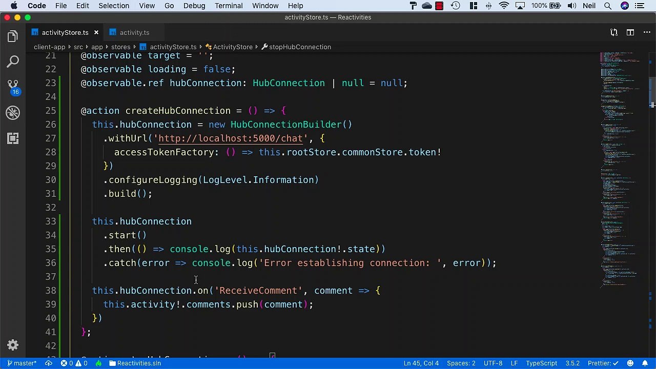 SignalR (Legacy) - Connecting to the SignalR hub from our client ...