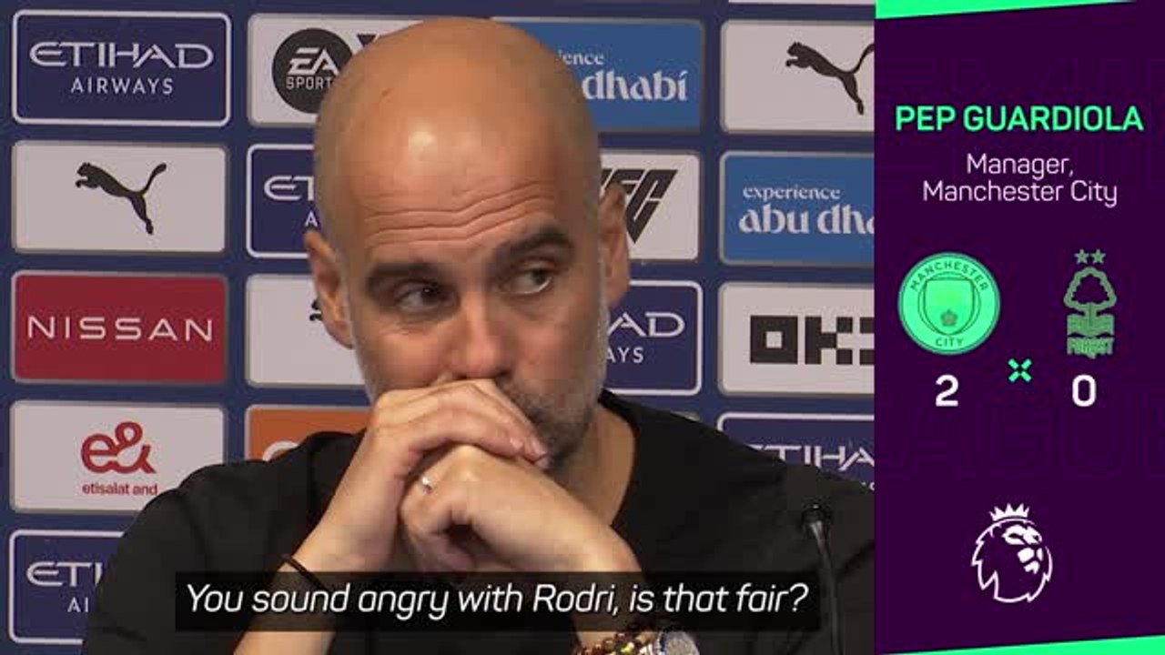 'Angry' Guardiola hilariously reveals how Rodri apologised for red card ...