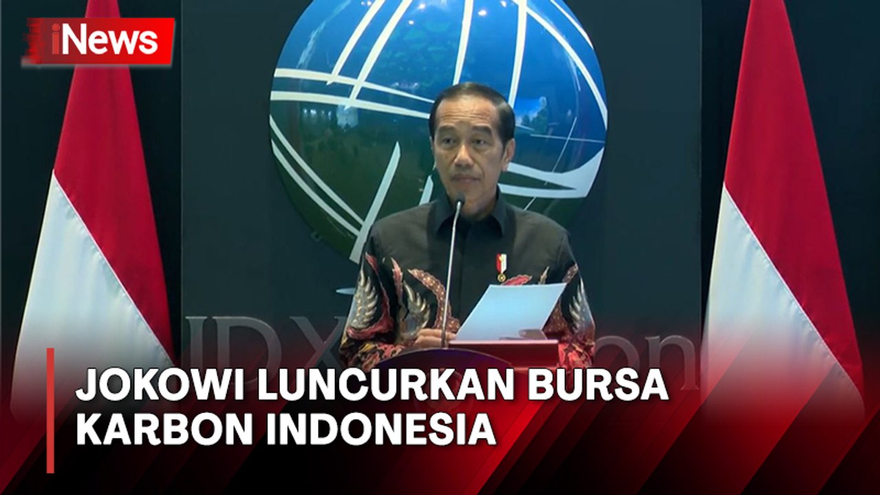Luncurkan Bursa Karbon Indonesia, Jokowi Sebut Potensi Capai Rp3.000 Triliun - Video Dailymotion