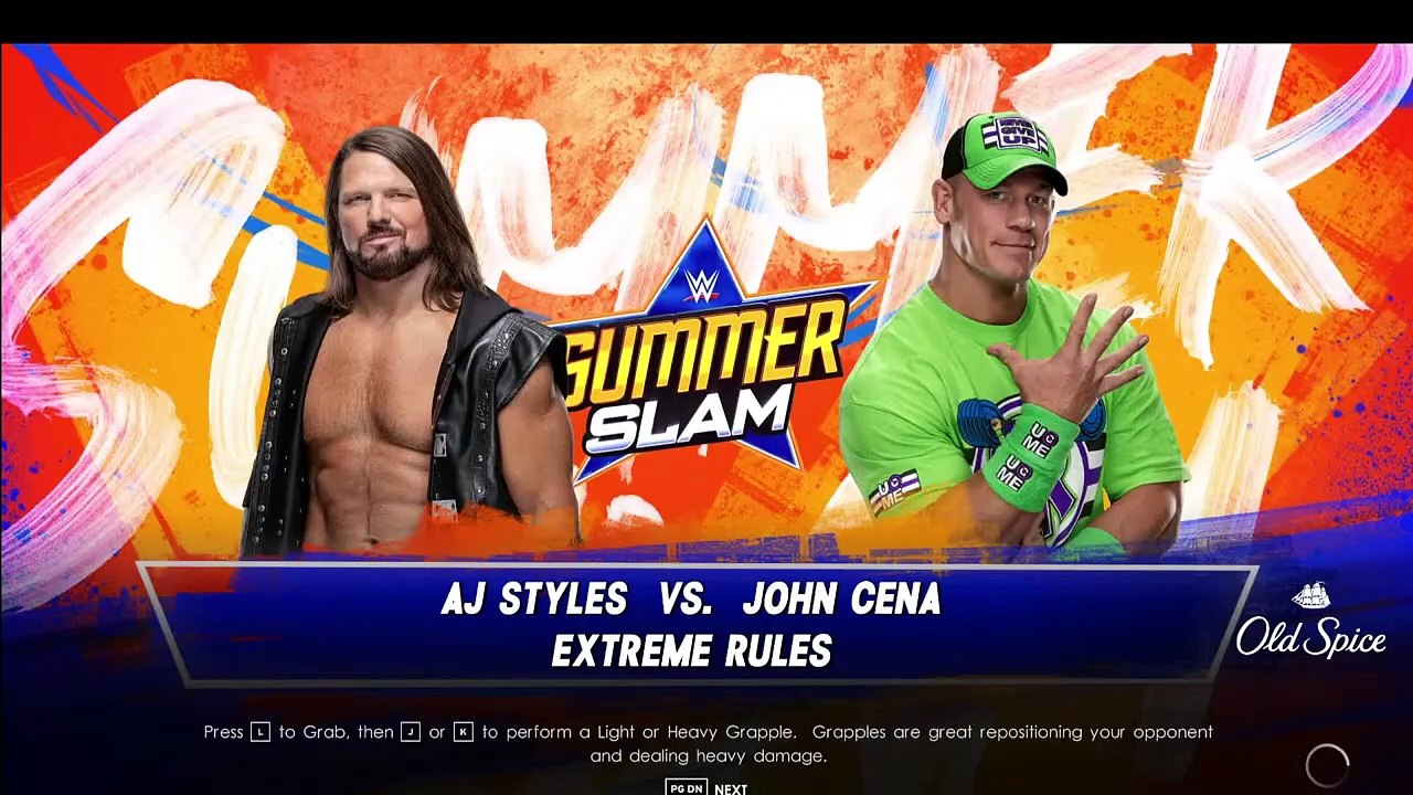 WWE John Cena vs AJ Styles - SummerSlam 2016 LIVE - video Dailymotion