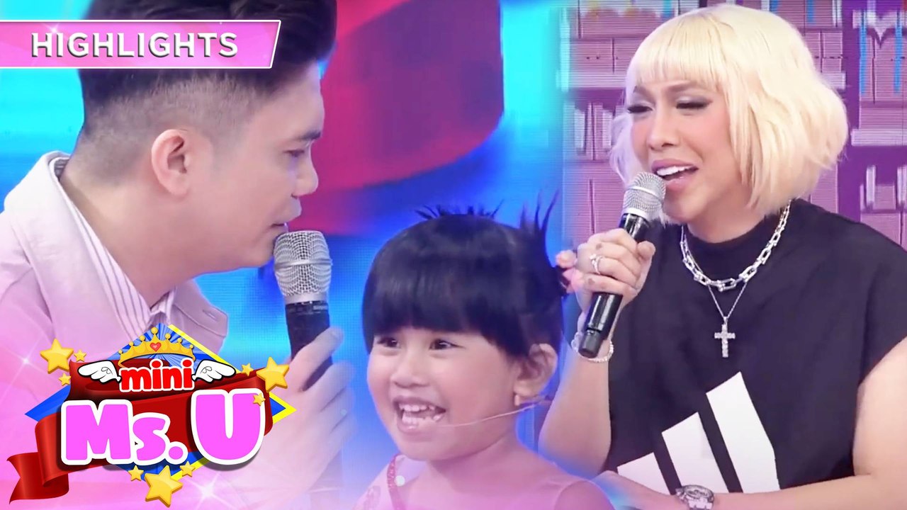 Vice Ganda gets jealous of Vhong and Mini Miss U Mary's conversation | It's Showtime Mini Miis U ...