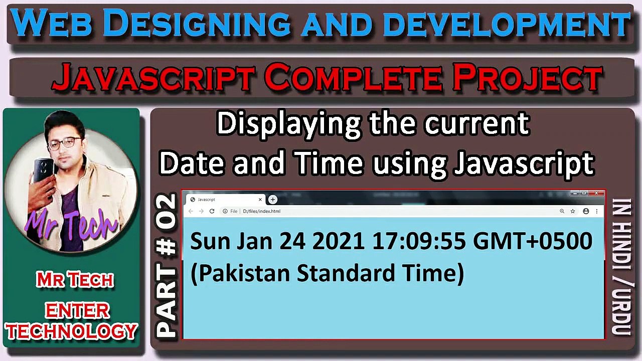 how to display date and time in javascript-current date and time in javascript | Project|Mr Tech ...