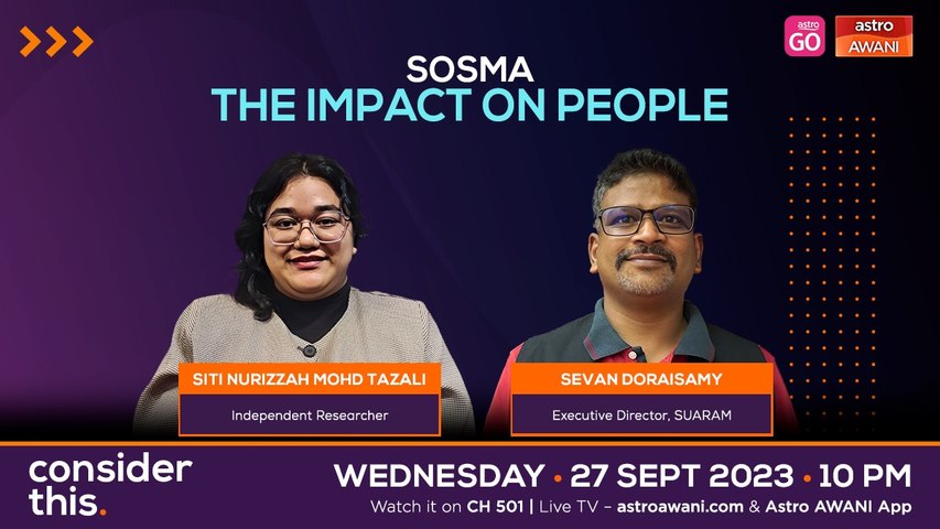 Consider This: SOSMA (Part 1) - Socioeconomic Impact on Former ...