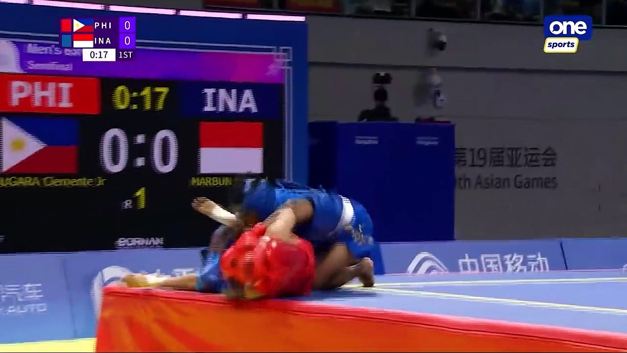 Clemente Tabugara settles for bronze in men's sanda 65 kg division in Asian Games - video ...