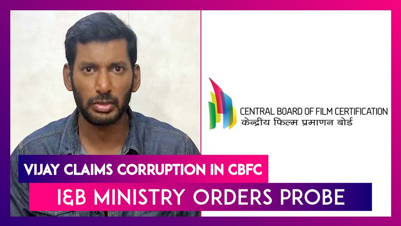 CBFC Corruption Row: Mark Anthony Actor Vishal Claims Corruption in CBFC, I&B Ministry Orders ...