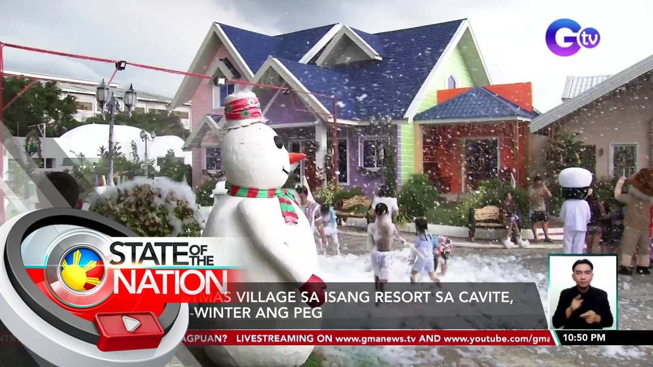 Christmas Village sa isang resort sa Cavite, pang-winter ang peg | SONA - video Dailymotion