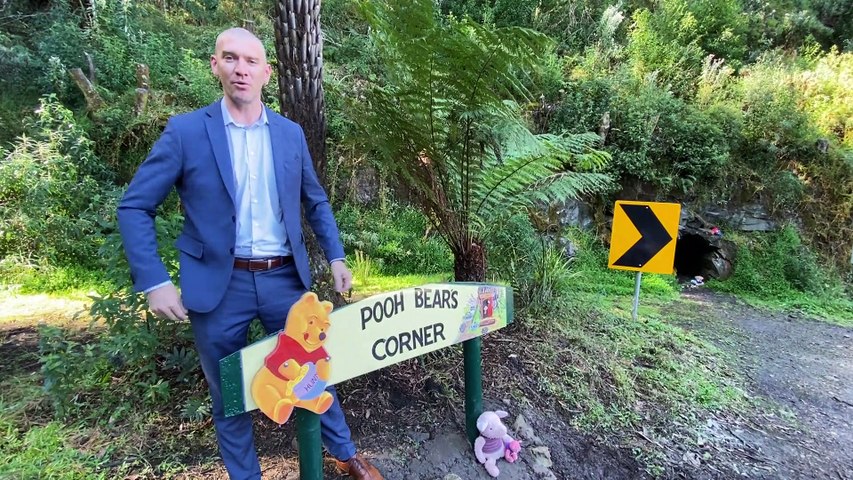 The unveiling of the new Pooh Bear's Corner sign | The Canberra Times ...
