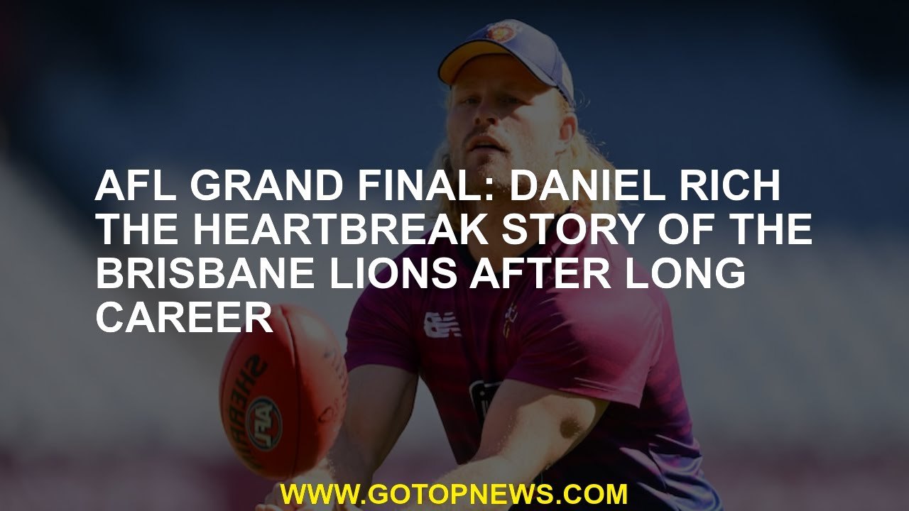 AFL grand final: Daniel Rich the heartbreak story of the Brisbane Lions ...