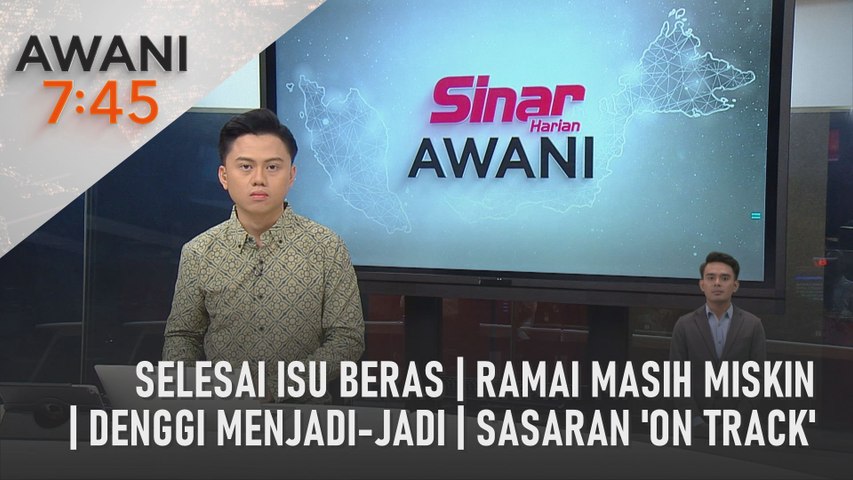 AWANI 7:45 [02/10/2023] - Selesai isu beras | Ramai masih miskin ...