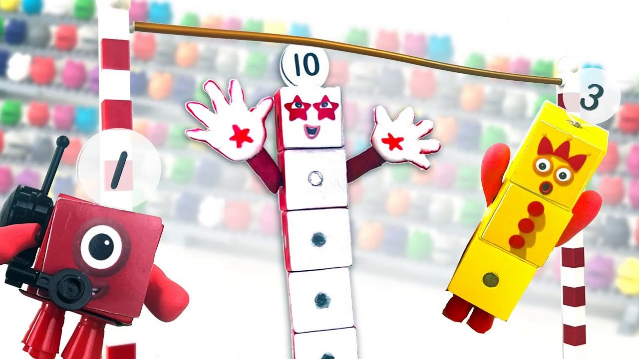 Numberblocks Ten-Vaulting : Learn To Add Large Numbers || Keith's Toy Box - video Dailymotion
