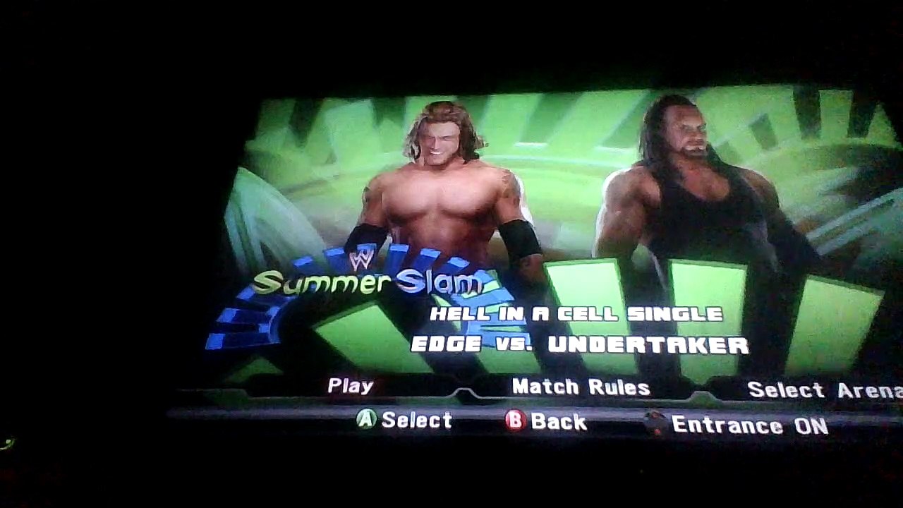 Edge VS Undertaker Summerslam 2008 Hell in a Cell Simulation (WWE ...