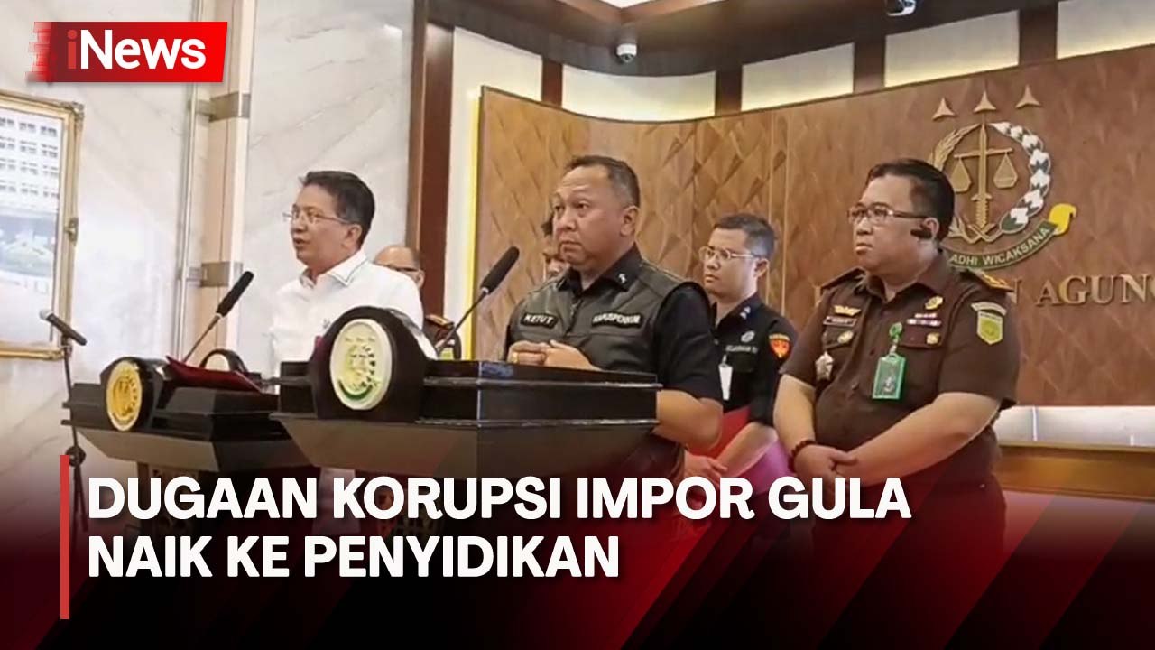 Status Dugaan Korupsi Impor Gula di Kementerian Perdagangan Naik ke Penyidikan - Video Dailymotion