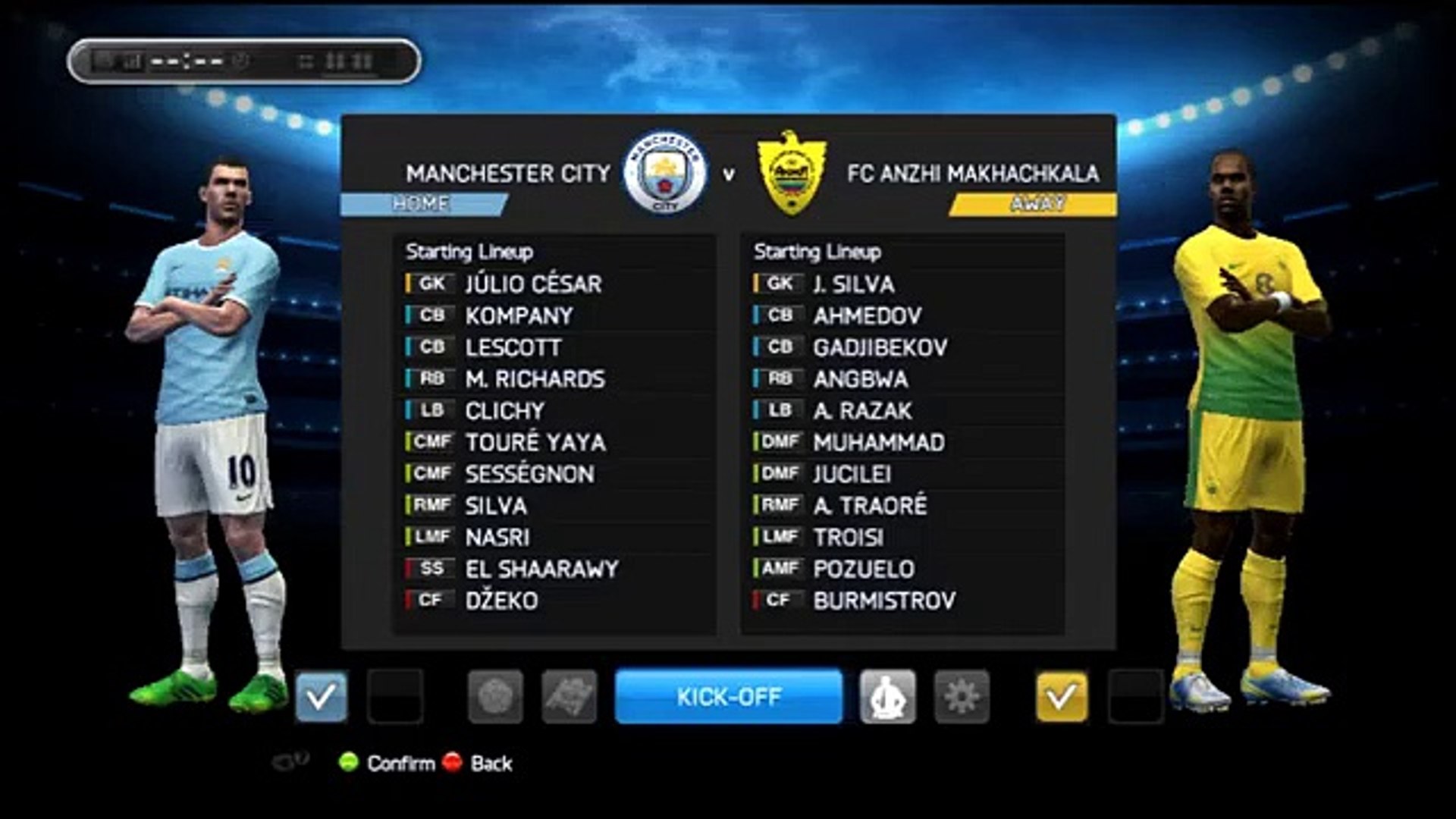 Pes 2013 Manchester City Logo PES 2013 | Manchester City Vs Arsenal