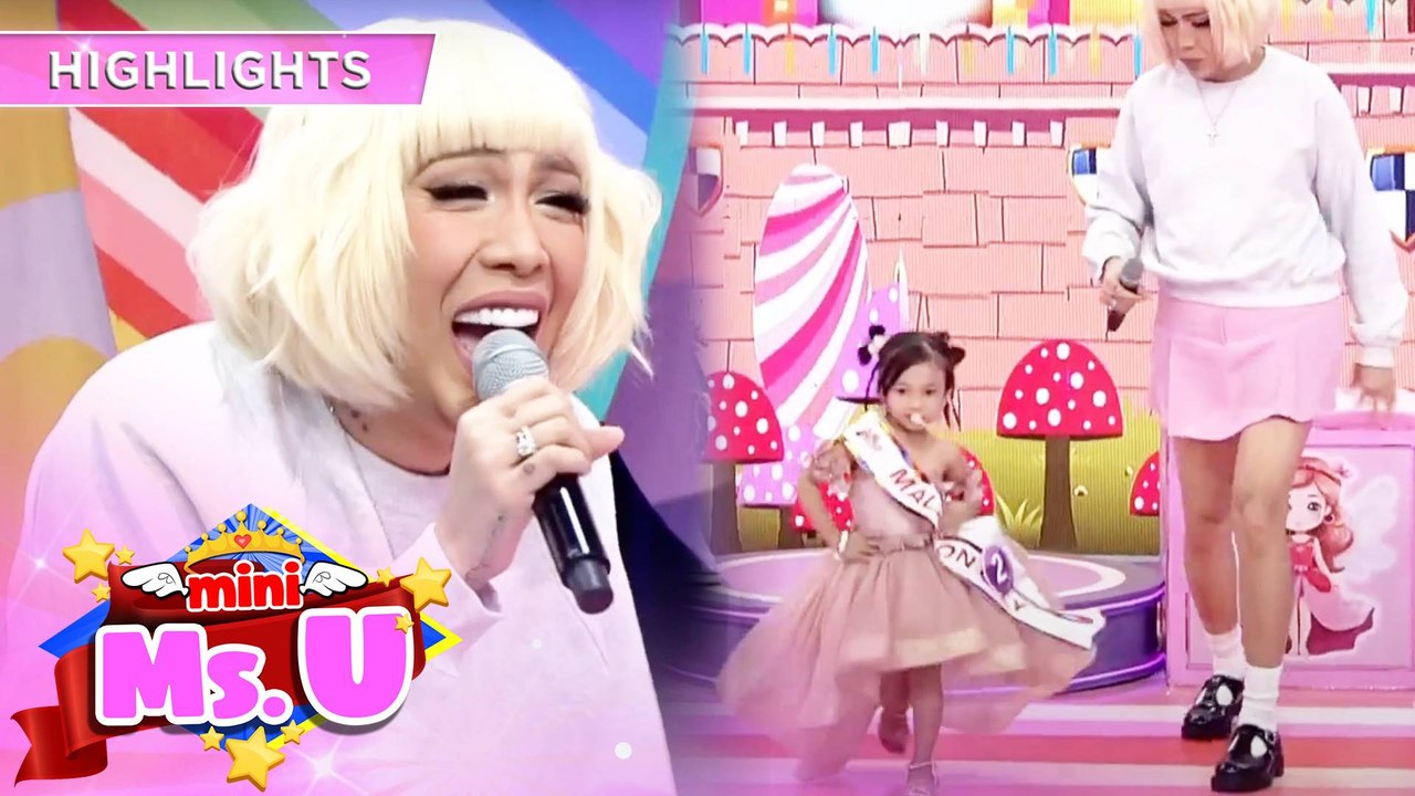 Vice Ganda walks the runway with Mini Miss U Scarlet | It’s Showtime ...