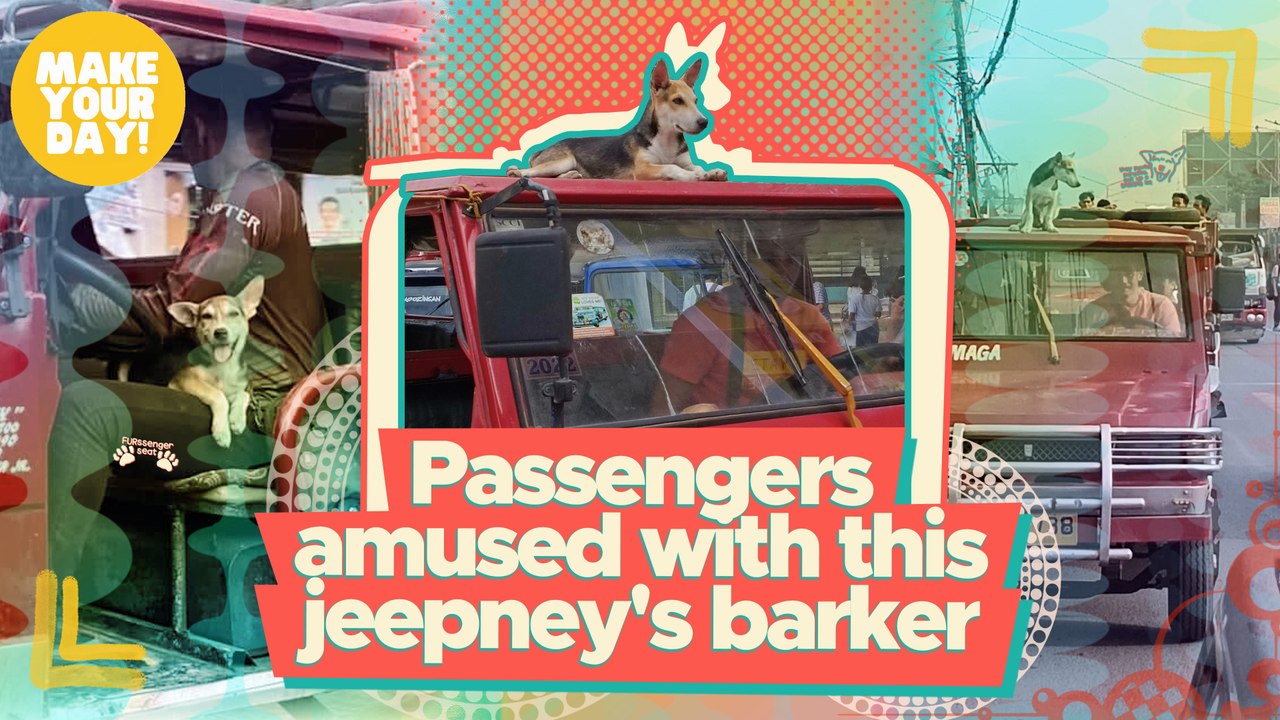 Passengers amused with this jeepney's barker | Make Your Day - video ...