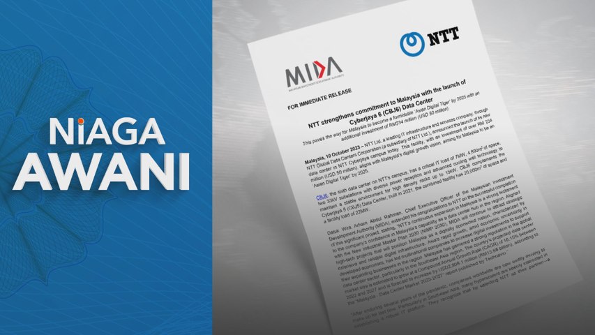 Niaga AWANI: NTT labur RM234 juta, tingkat keupayaan pusat data | Astro ...