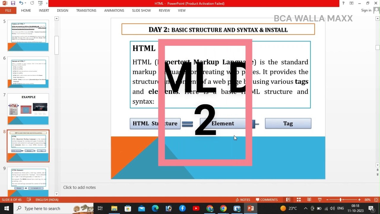 Basic Structure and Syntax of HTML (Hyper Text Markup Language) Day 2 - video Dailymotion