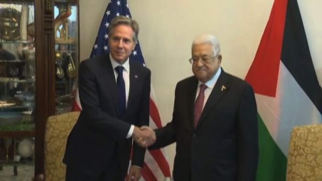 Blinken in Giordania incontra Abu Mazen - Video Dailymotion