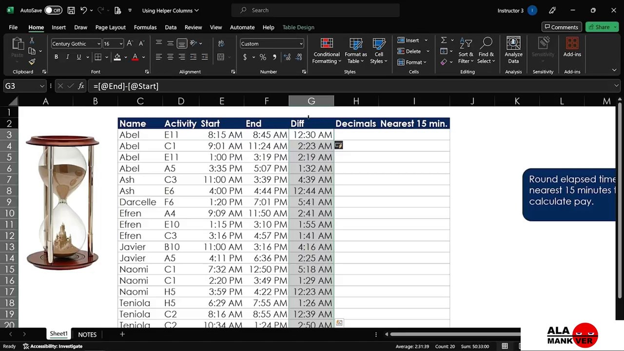 Tutorial Microsoft Excel - Tracking Data Easily and Efficiently -adding helper columns - video ...