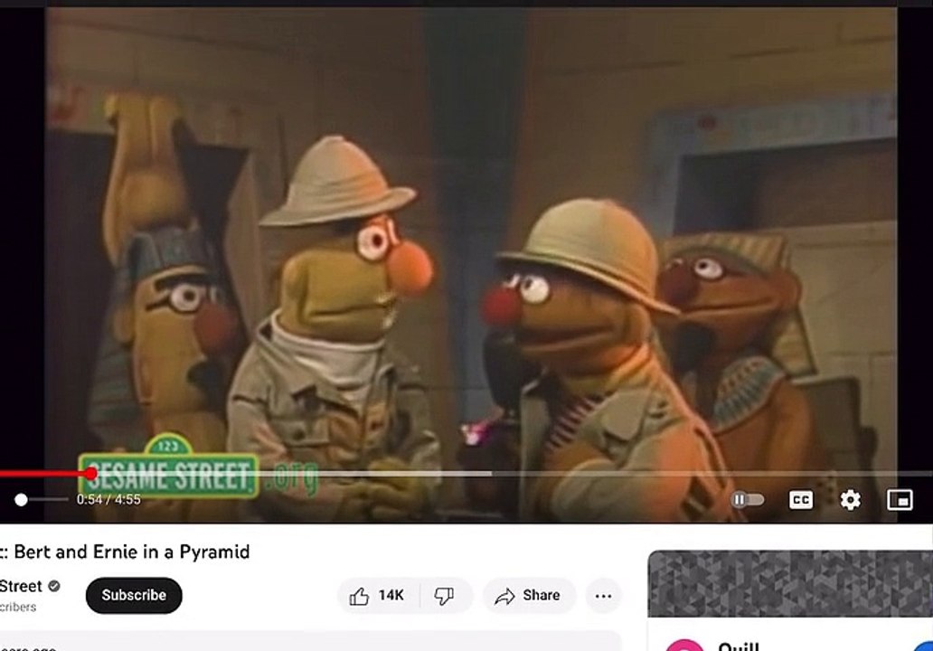 Sesame Street - Bert and Ernie in a Pyramid A Goat Flashlight Dark ...
