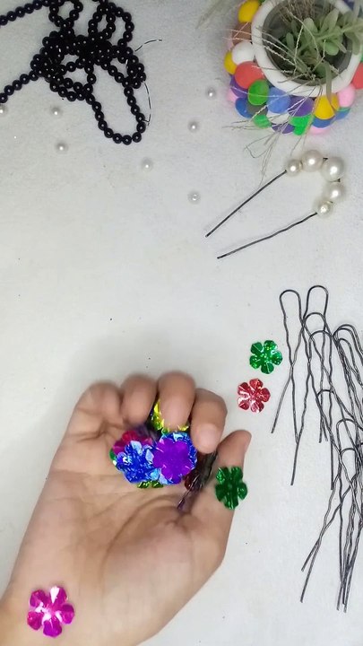 3 hairpins DIY #creativefatimaakram #youtubeshorts #shorts #art #crafts ...