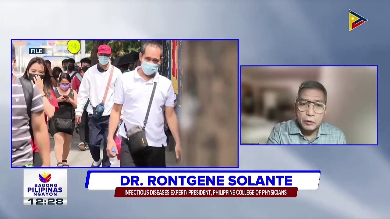 Panayam kay Dr. Rontgene Solante ng Infectious Disease Expert/President ...