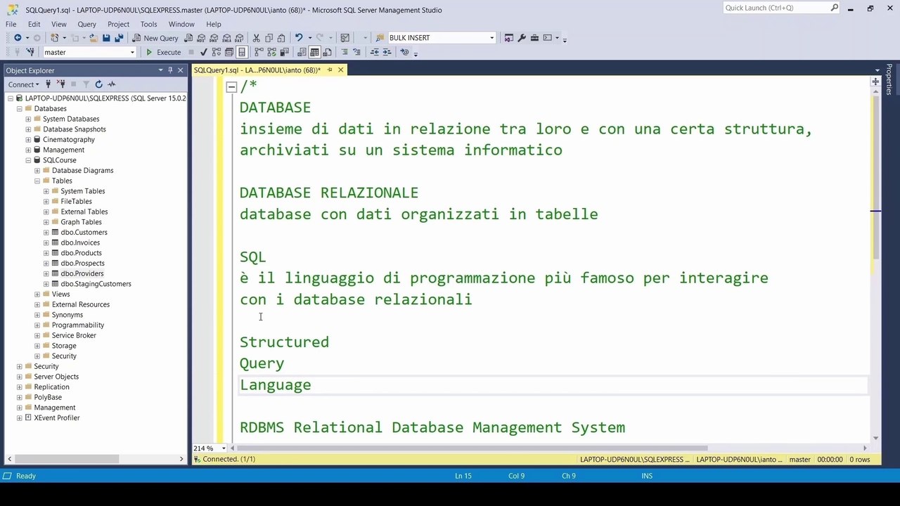 Cosa sono i Database e cos'è il linguaggio SQL - Video Dailymotion