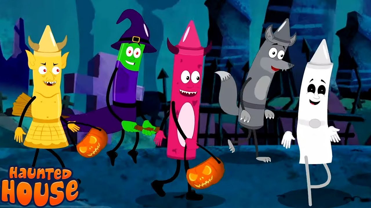 Knock Knock Trick Or Treat | Scary Nursery Rhymes for Kids | Halloween ...