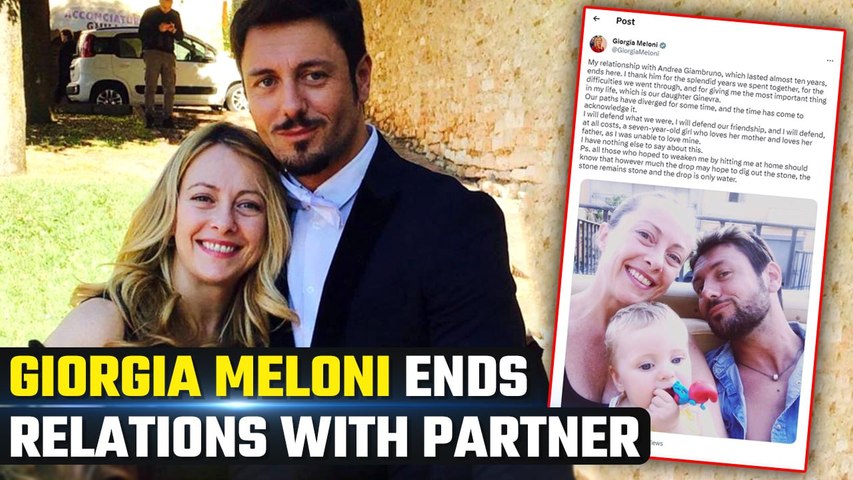 Italy PM Giorgia Meloni Announces Separation From Partner After 10 ...