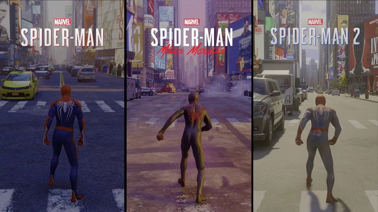 Spider-Man vs Spider-Man Miles Morales vs Spider-Man 2 - Comparison ...