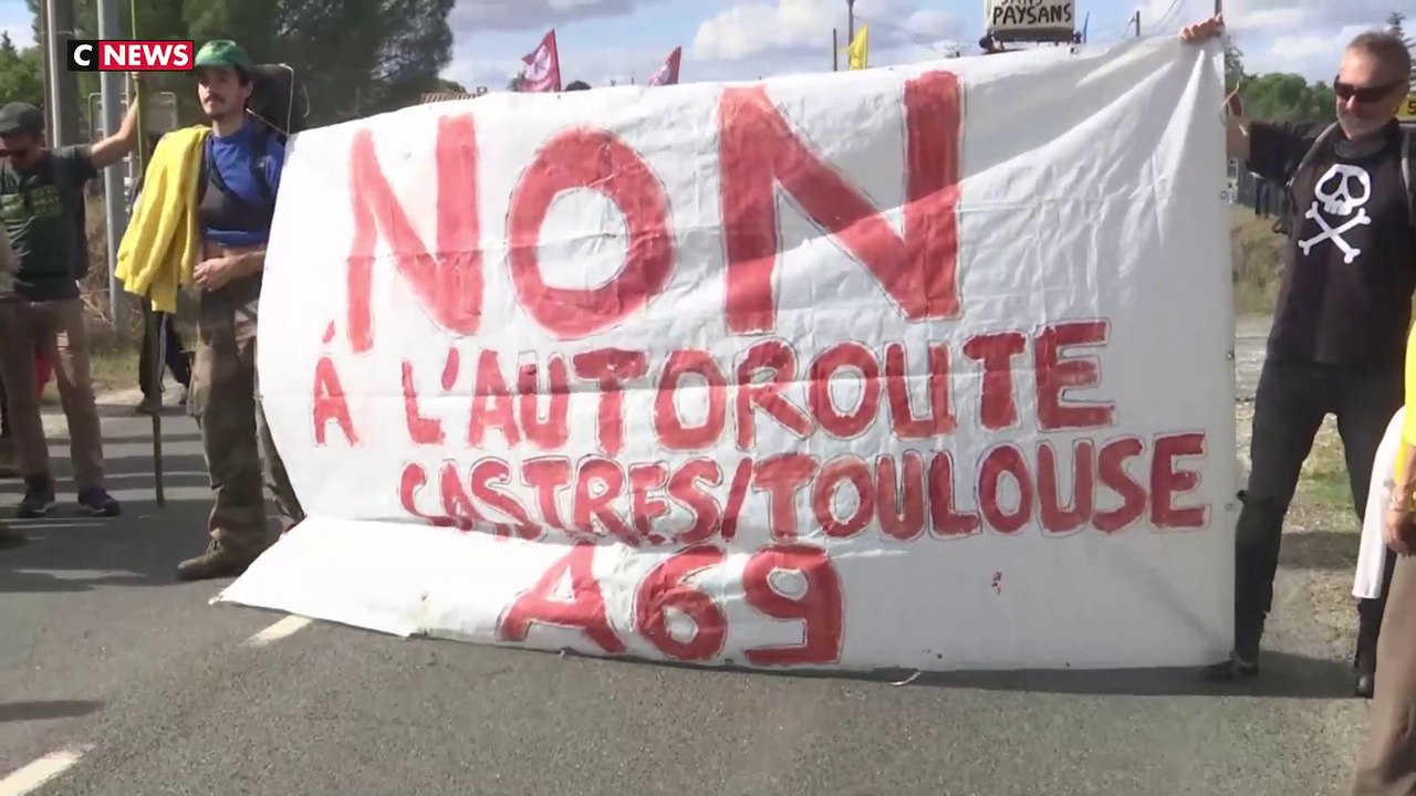 Manifestation contre l'autoroute A69 à Toulouse - Vidéo Dailymotion