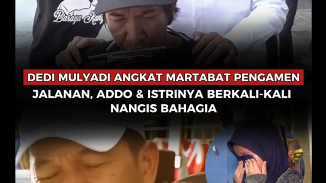 Dedi Mulyadi Angkat Martabat Pengamen Jalanan, Addo dan Istrinya Sampai Berkali-kali Nangis ...