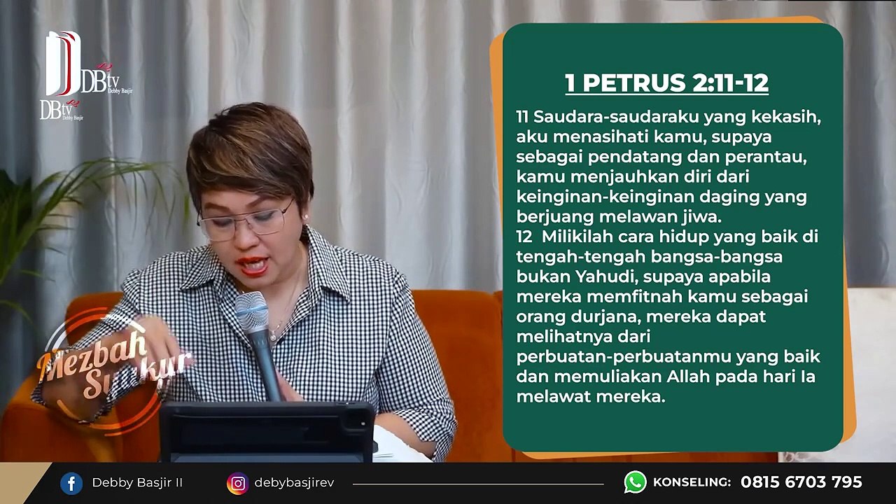 1 Petrus 2 ayat 11 - Debby Basjir #debbybasjir - video Dailymotion