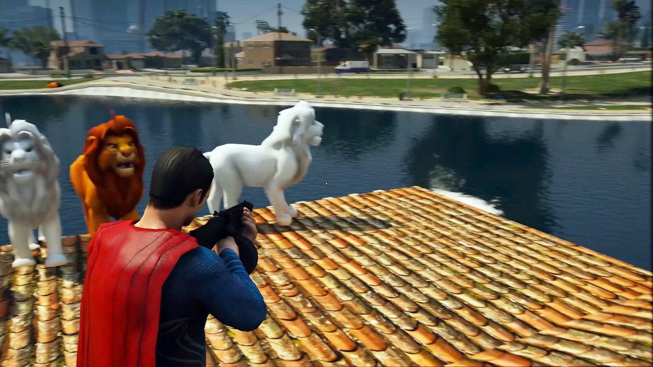 GTA 5 Epic Ragdolls: SUPERMAN VS SIMBA Funny Compilation - video ...