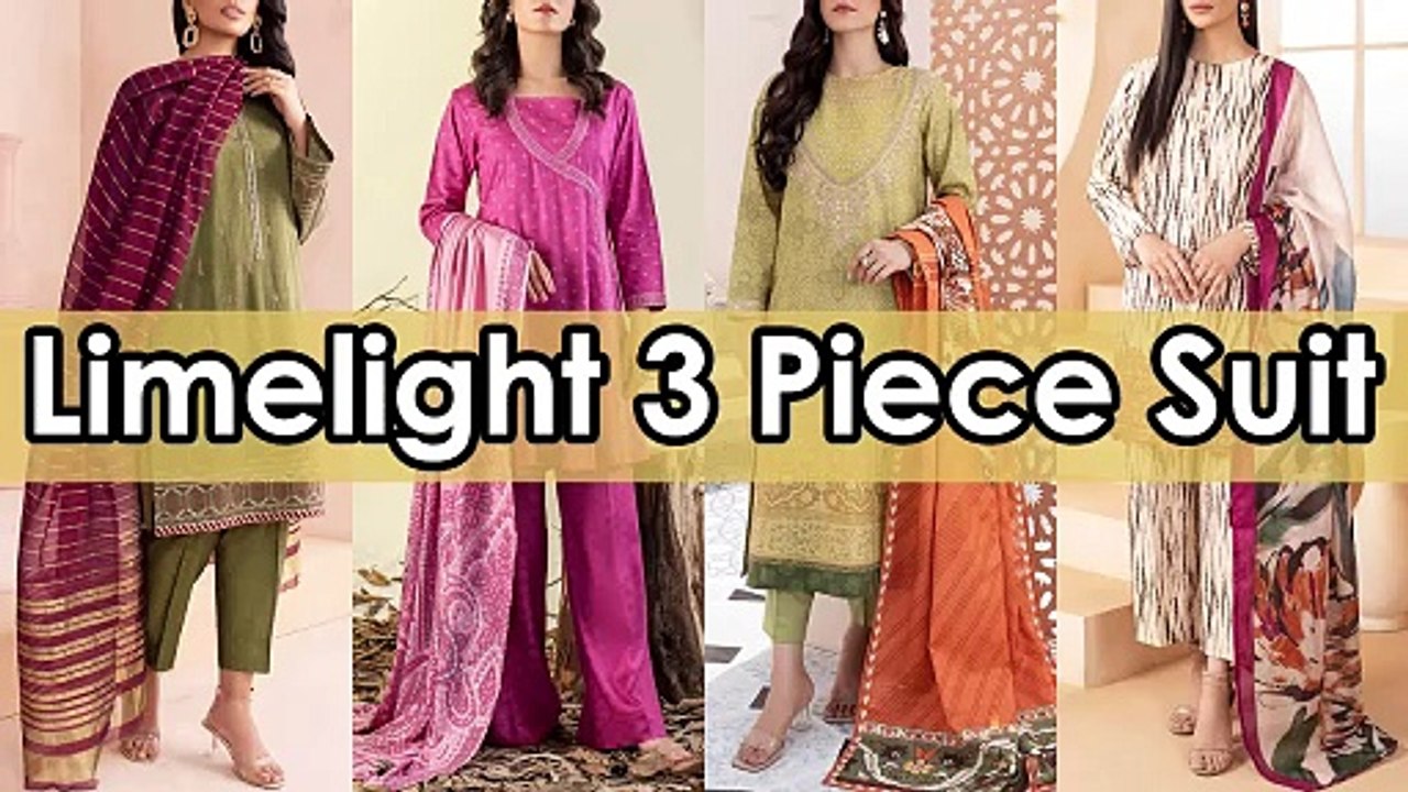 Limelight 3 Piece Winter Collection Suit for Women | Collection Haul ...