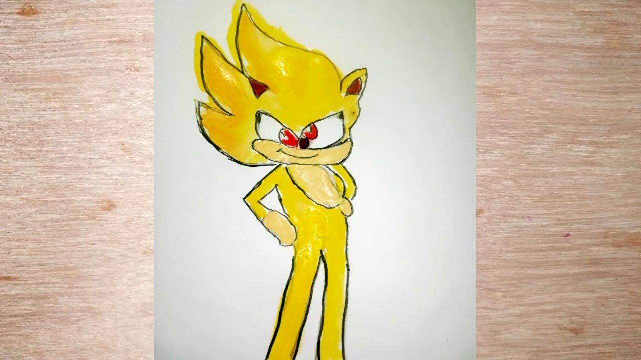 How to draw Super Sonic-Sonic the Hedgehog - video Dailymotion