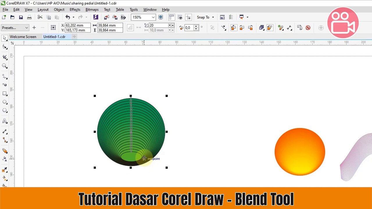 CorelDraw Tutorial - Blend Tool - Video Dailymotion