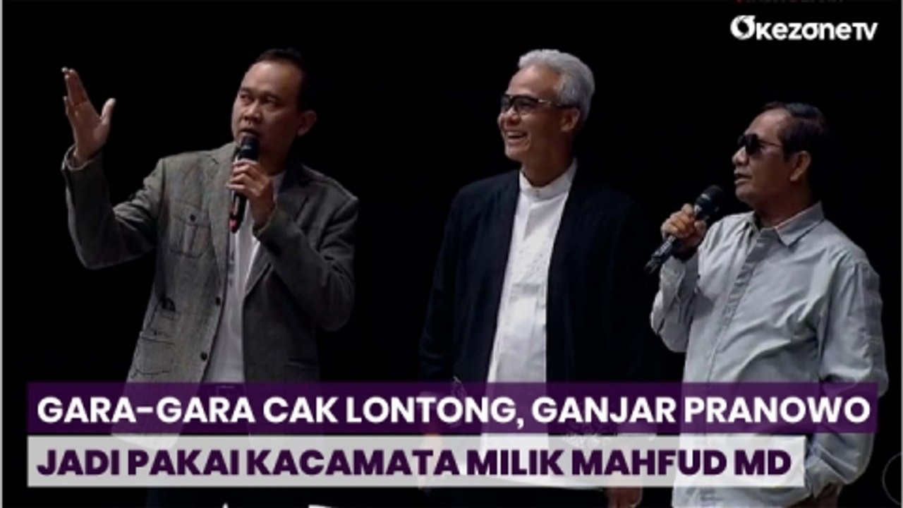 Gara-Gara Cak Lontong, Ganjar Pranowo Jadi Pakai Kacamata Milik Mahfud ...