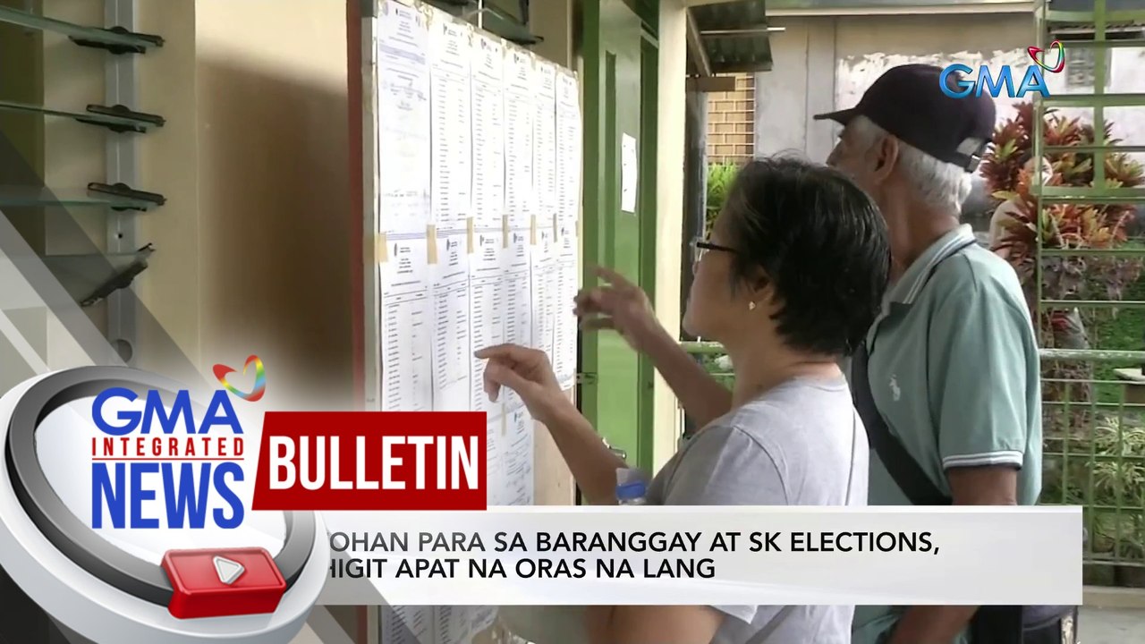 Botohan para sa BSKE, mahigit 4 na oras na lang | GMA Integrated News ...