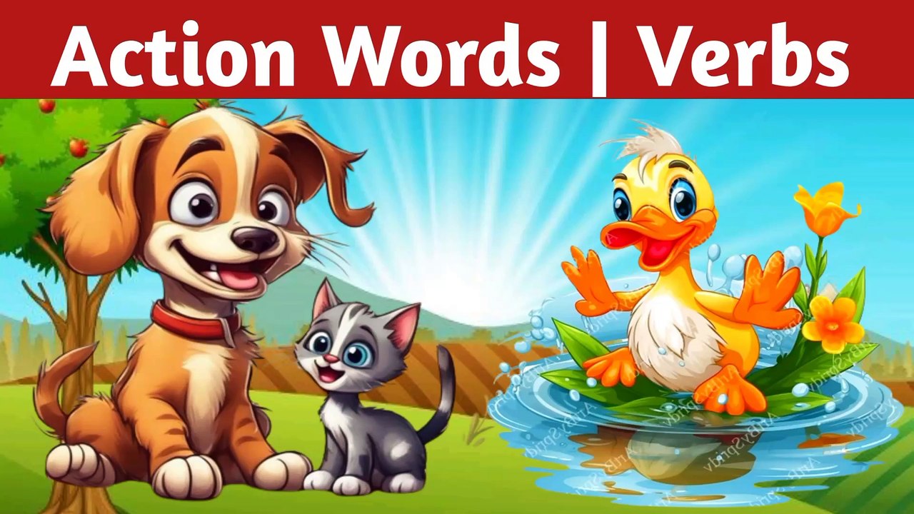 kids vocabulary | Action verbs | Action words | Learn English for kids ...